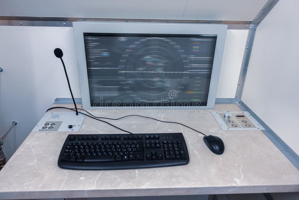 Mobile Ground Radar Control Panel. Radar Complex Stock Image - Image of ...