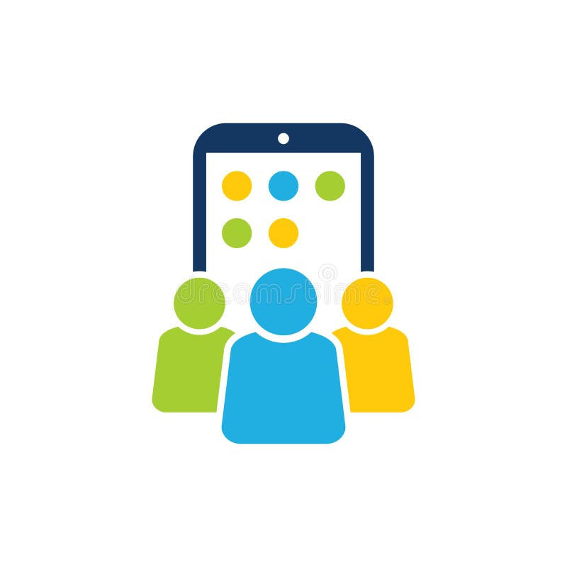 Group Mobile Logo Icon Design Stock Vector - Illustration of logo ...