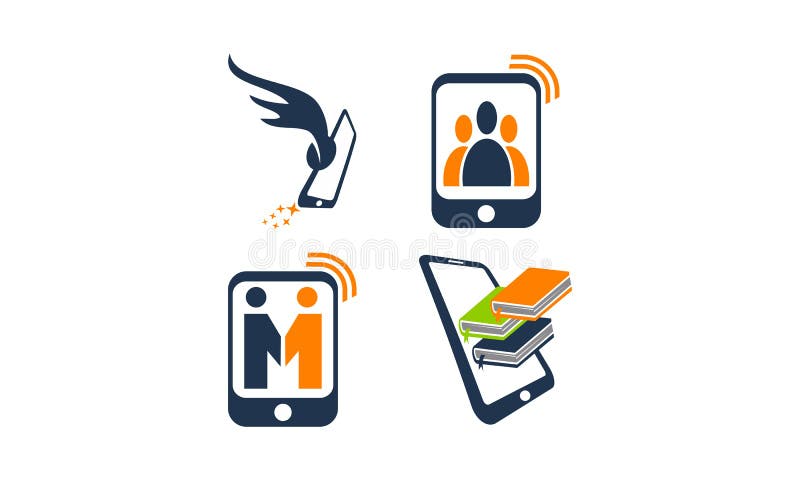 Mobile Group Relationship stock vector. Illustration of contact - 113689614