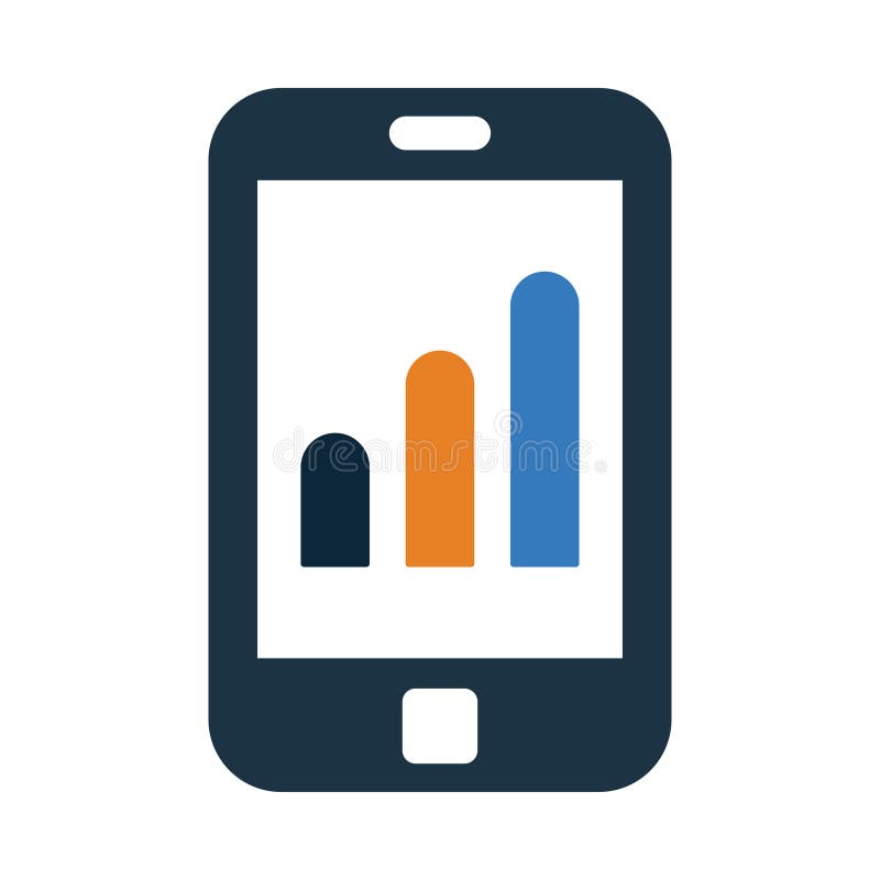 Mobile, Growth, Graph, Mobile Growth Graph Icon Stock Vector ...