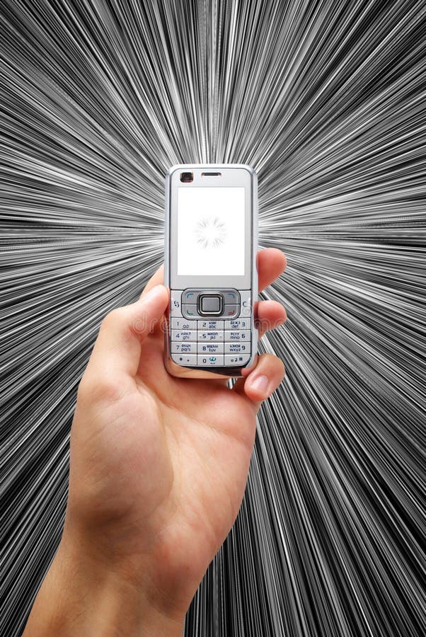 Mobile in hand stock photo. Image of buttons, call, inside - 11833378