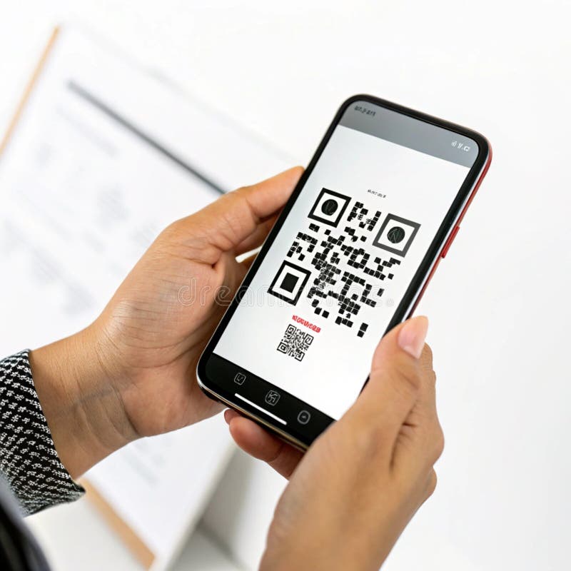 Hand Scanning ID Card To the Attendance Machine. . Simple Flat ...