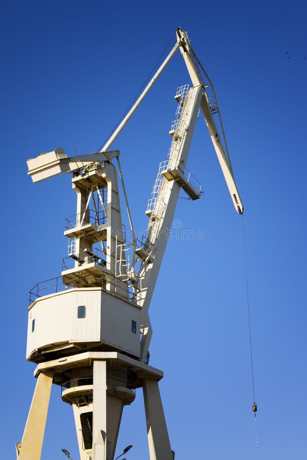 Crane, Ship-to-shore Crane Elements Stock Photo - Image of lifter ...