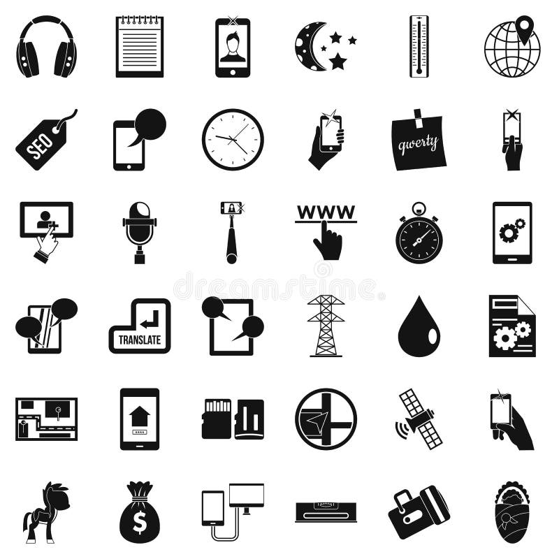 Tech Hardware Simple Icons Stock Illustrations – 909 Tech Hardware ...