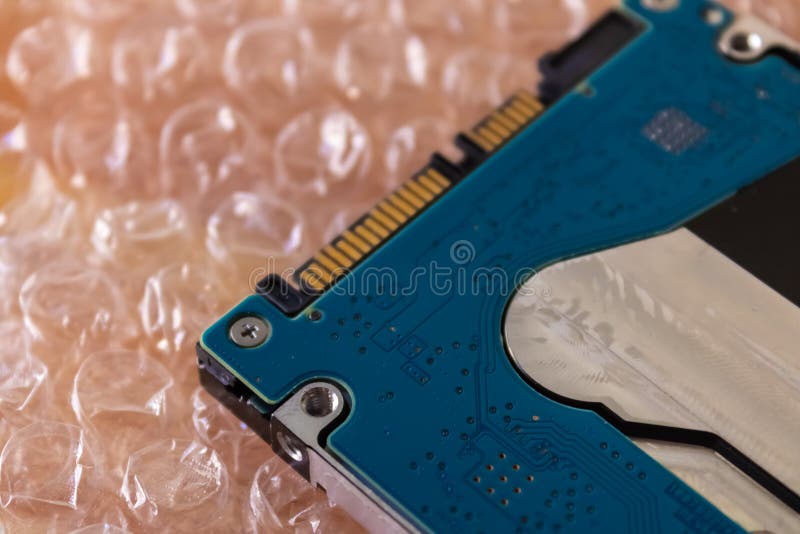 Mobile HDD on Bubble Wrap, Hard Drive Packaging - Image Stock Photo ...