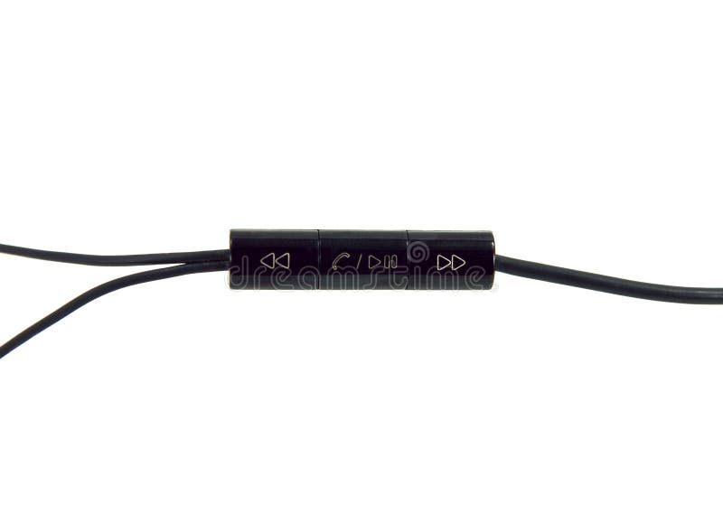 Headphones and Control Panel Isolated on White Stock Photo - Image of ...