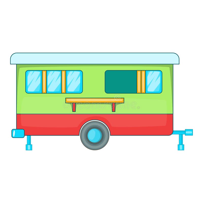 Mobile Home Icon, Cartoon Style Stock Vector - Illustration of concept ...