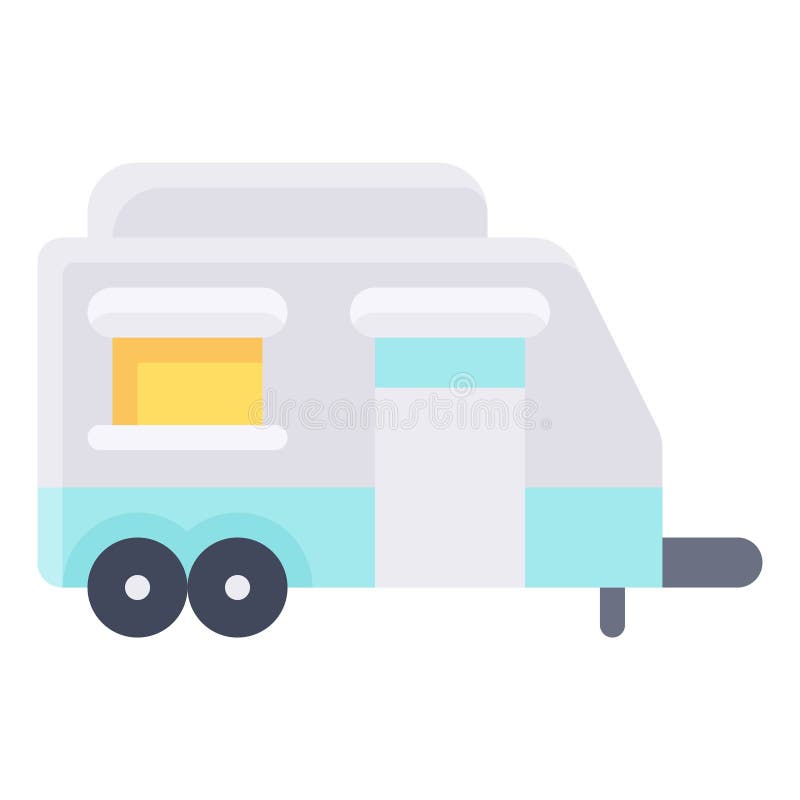 Mobile Home Icon, Transportation Related Vector Stock Vector ...