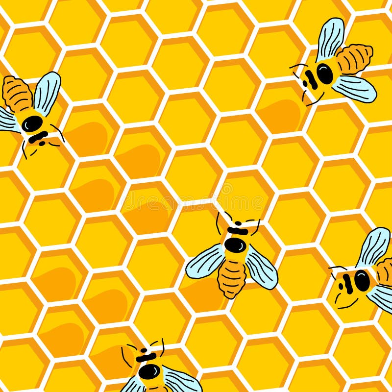 Honey Bee Honey Comb Flat Design Stock Illustrations – 3,983 Honey Bee ...