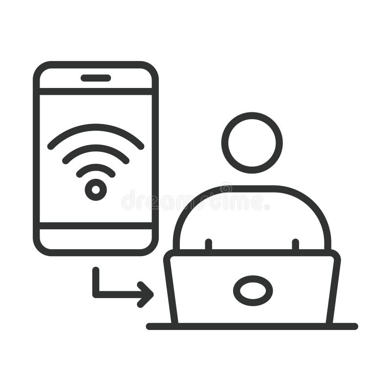 Hotspot Tethering Stock Illustrations – 90 Hotspot Tethering Stock ...