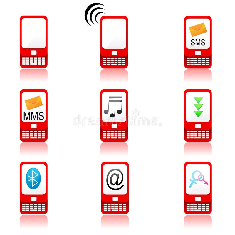 Mobile icon stock illustration. Illustration of gadget - 16775368