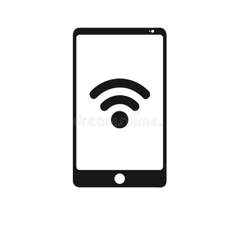 Mobile Hotspot Icon Template for Editorial Stock Illustration ...