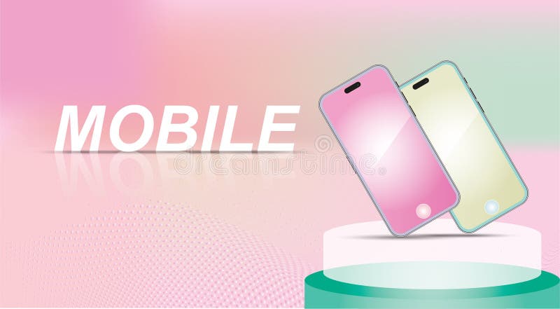 A Mobile Illustration Concept Featuring a Flat Design Modern Vector and ...