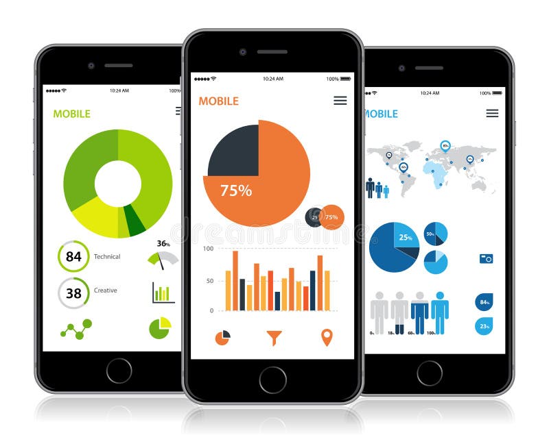 SmartPhone Apps stock vector. Illustration of communication - 28075845