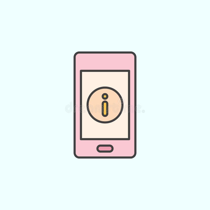 Mobile, Information Vector Icon. Simple Element Illustration from UI ...