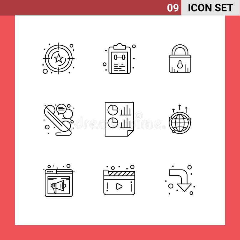 OutLine 25 Task and Project Management Icon Set. Vector Line Style ...