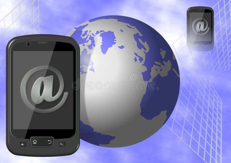 Mobile internet stock illustration. Illustration of graph - 21426882
