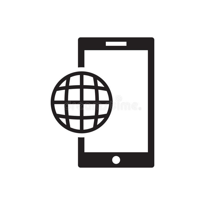Mobile Internet Icon - Mobile Internet Connect Icon Stock Vector ...