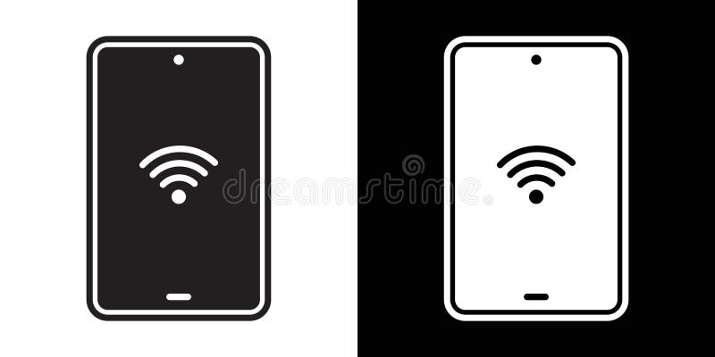 Mobile Internet Icon Vector Flat Thin Line Illustration Stock Vector ...