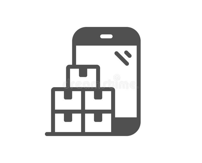 Mobile Inventory Icon. Wholesale App Sign. Vector Stock Vector ...