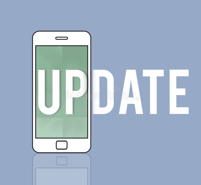 Latest Version Fresh Updates Application Updates Concept Stock Photo ...