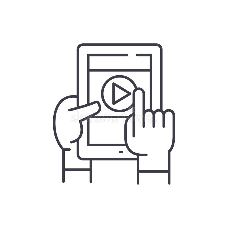 Mobile Learning Line Icon Concept. Mobile Learning Vector Linear ... Mobile Learning Line Icon Concept. Mobile Learning Vector Linear ...