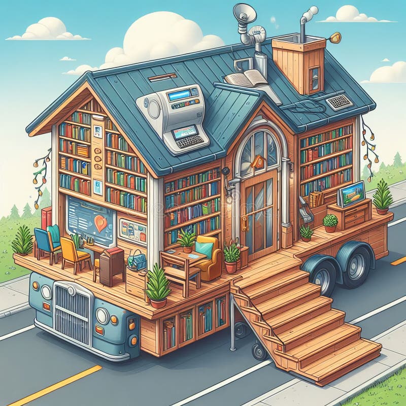 Mobile Library Stock Illustrations – 28,079 Mobile Library Stock ...