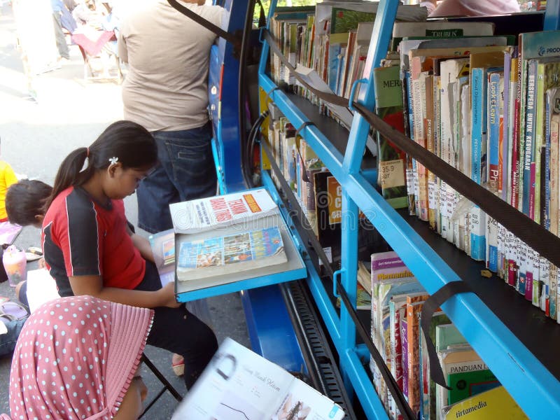 Mobile library editorial photography. Image of indonesia - 70756447