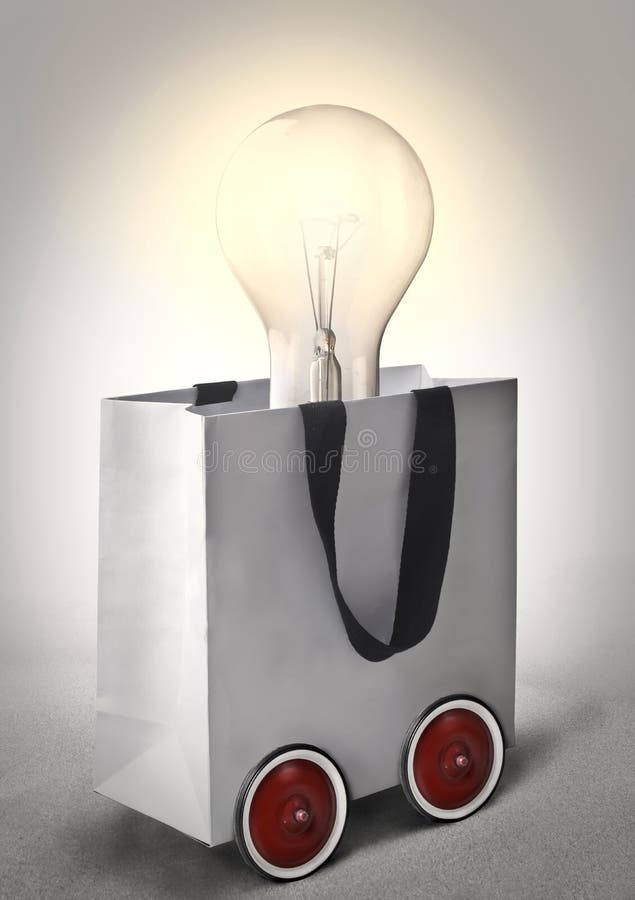 Mobile lightning bulb stock photo. Image of basket, bulb - 78478188
