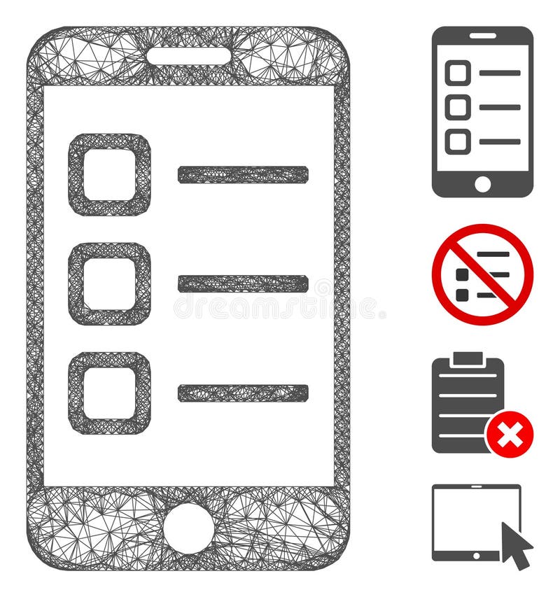 Mobile List Mosaic and Scratched Revised Watermark with Lines Stock ...
