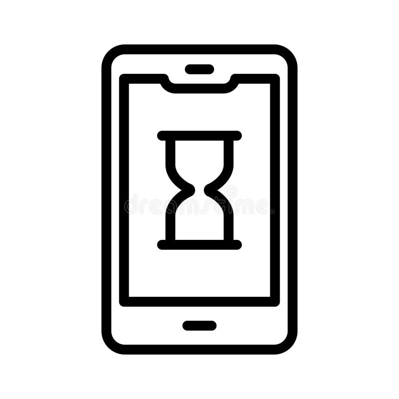 Mobile Loading icon stock vector. Illustration of waiting - 225662584