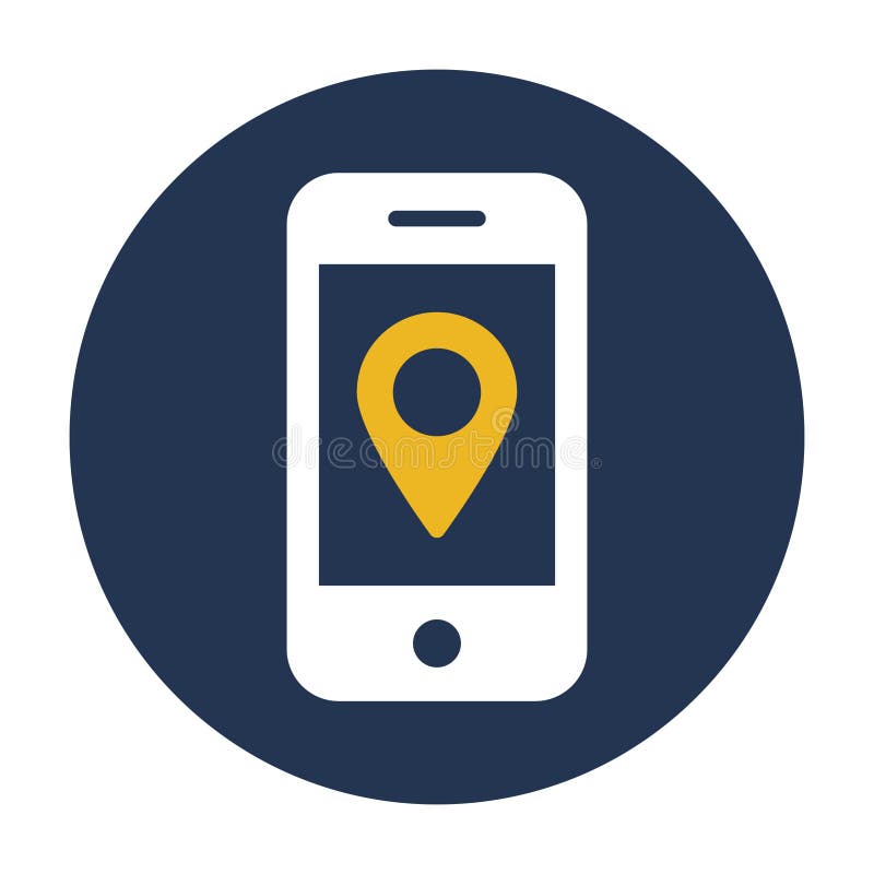 Mobile Location, Mobile, Pin, Location Fully Editable Vector Icon Stock ...