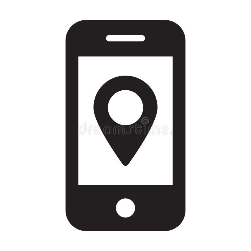 Mobile Location, Mobile, Pin, Location Fully Editable Vector Icon Stock ...