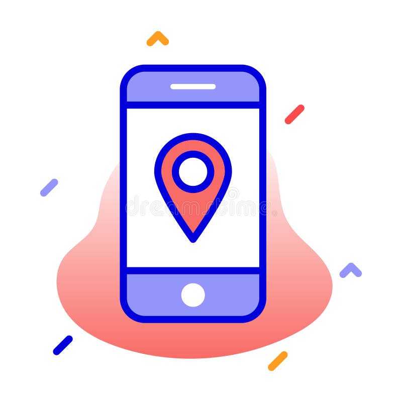 Mobile Location, Mobile, Pin, Location Fully Editable Vector Icon Stock ...