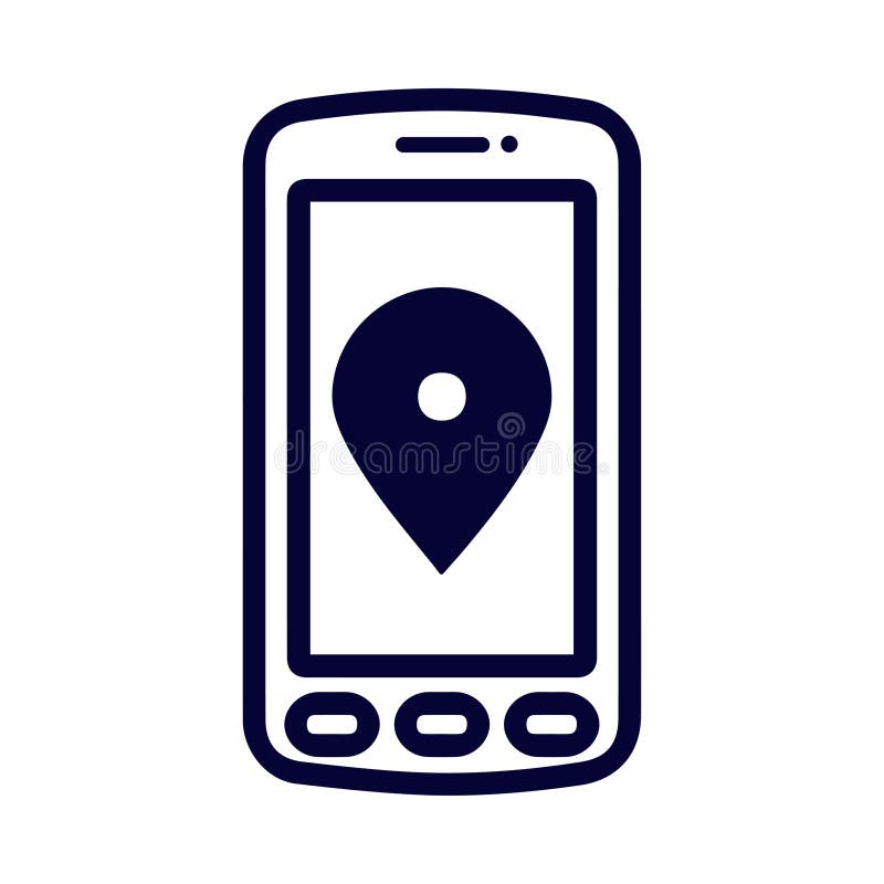 Mobile Location, Mobile, Pin, Location Fully Editable Vector Icon Stock ...