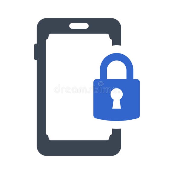Mobile lock icon stock vector. Illustration of secure - 274945020