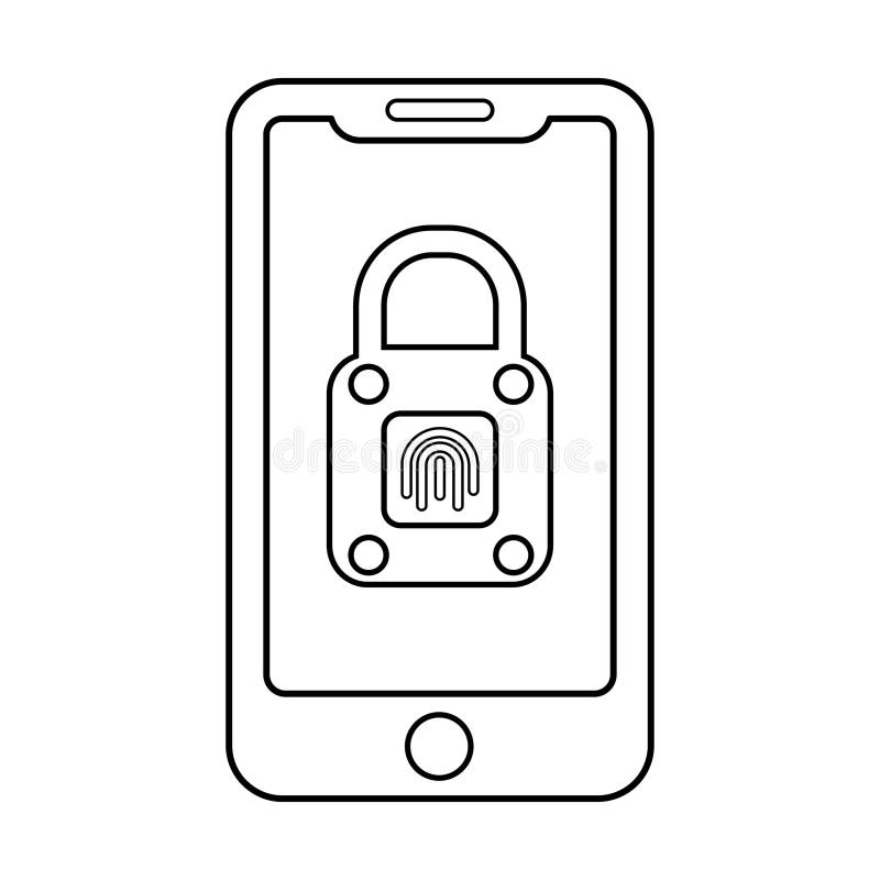 Mobile Lock Isolated Vector Icon Easily Editable Stock Illustration ...