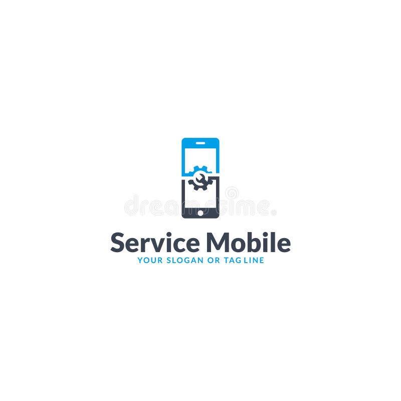Mobile Logo Design Service Vector Stock Vector - Illustration of phone ...