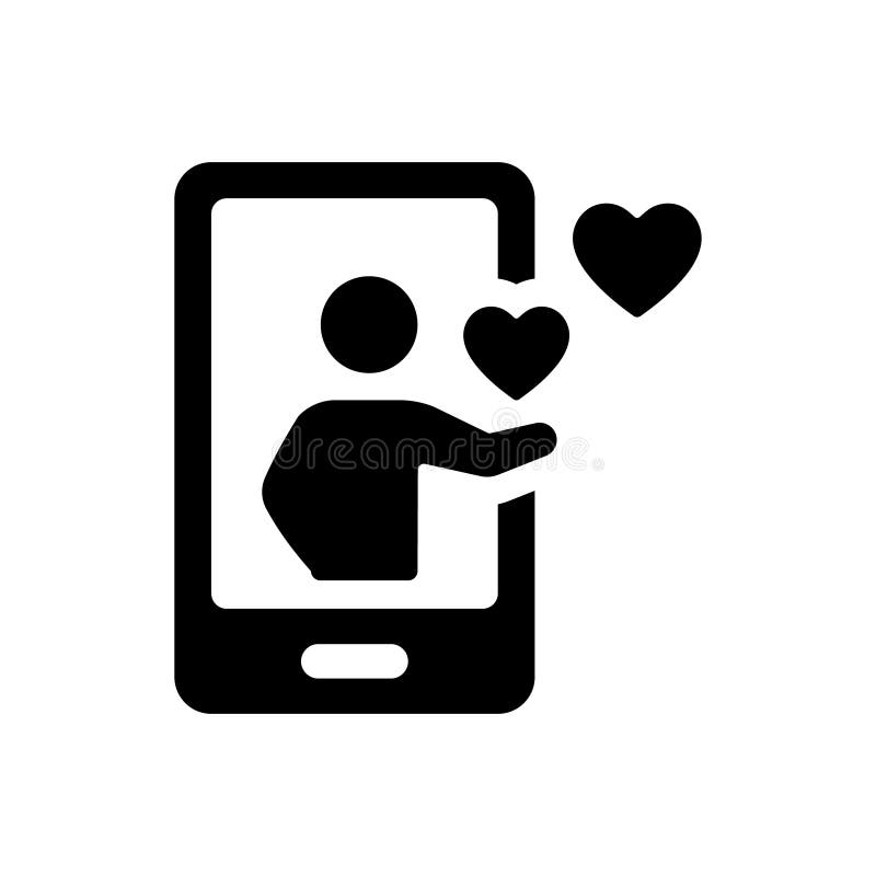 Mobile love feedback Icon stock vector. Illustration of online - 288841059