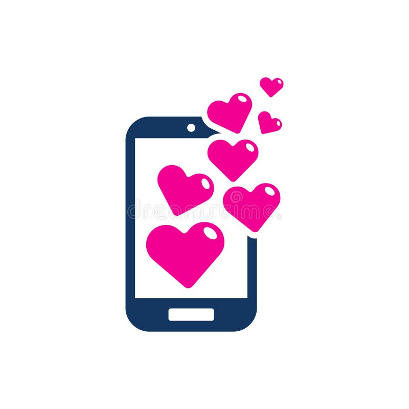 Mobile Love Logo Icon Design Stock Vector - Illustration of creative ...