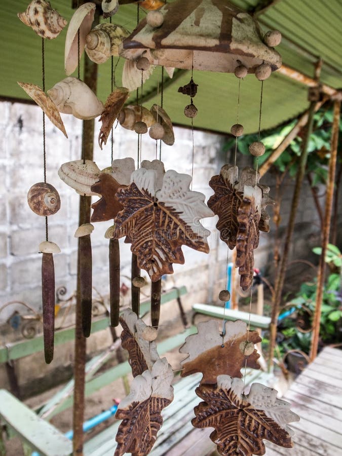 Mobile Made from Sea Shells Stock Photo - Image of creative, skilled ...