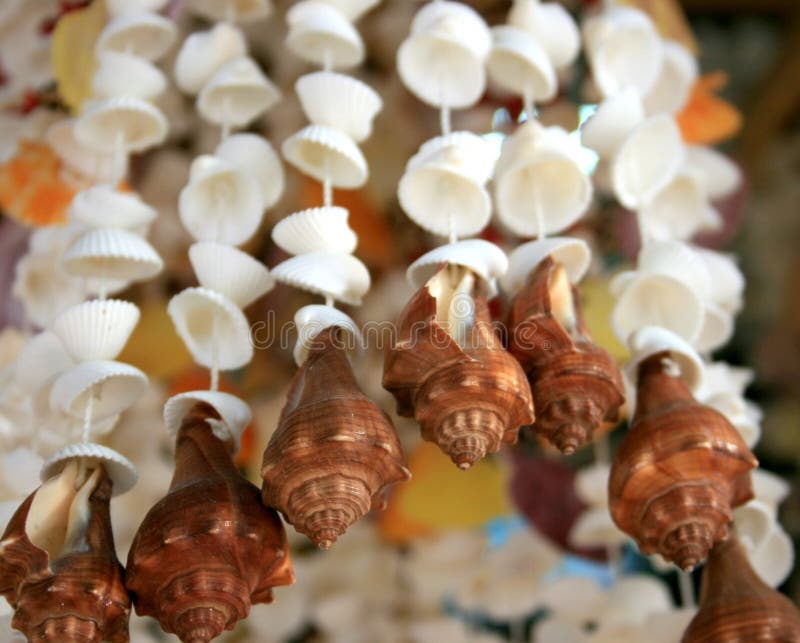 Mobile made from shells stock image. Image of design - 38186771