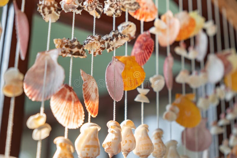 Mobile Made from Various Shells for Sale Stock Image - Image of ...