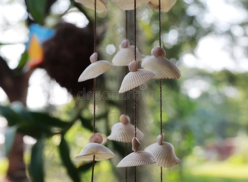 Mobile Made from Shells Images for Backgrounds Stock Photo - Image of ...