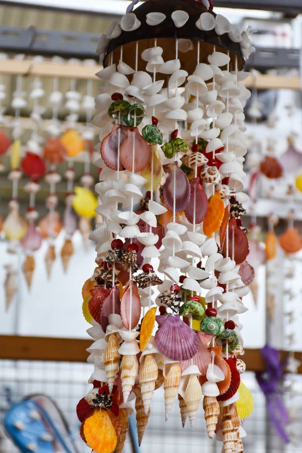 Mobile Made from Various Shells for Sale Stock Image - Image of ...