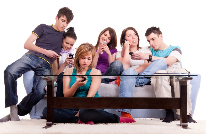 Mobile mania stock photo. Image of messaging, sending - 15571886