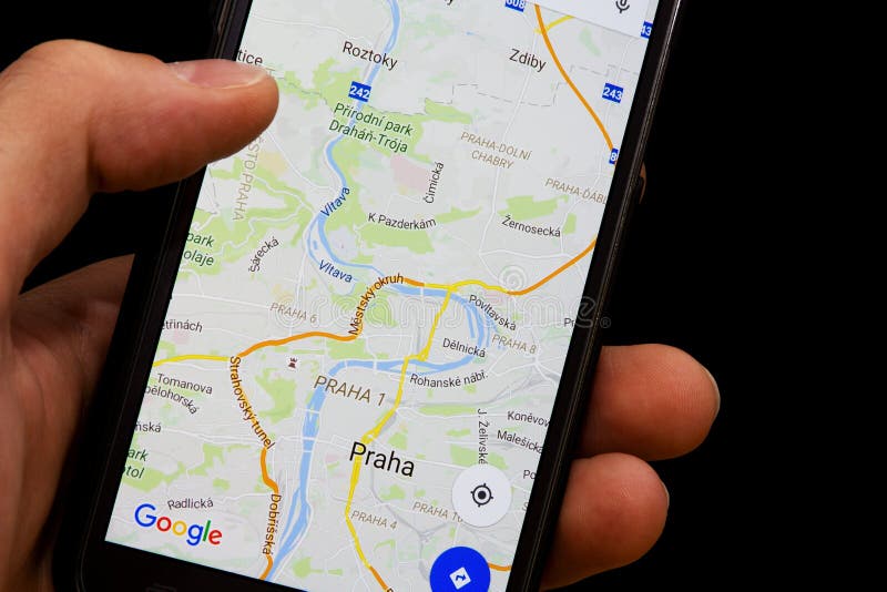 Mobile map editorial photo. Image of navigation, goods - 64594886