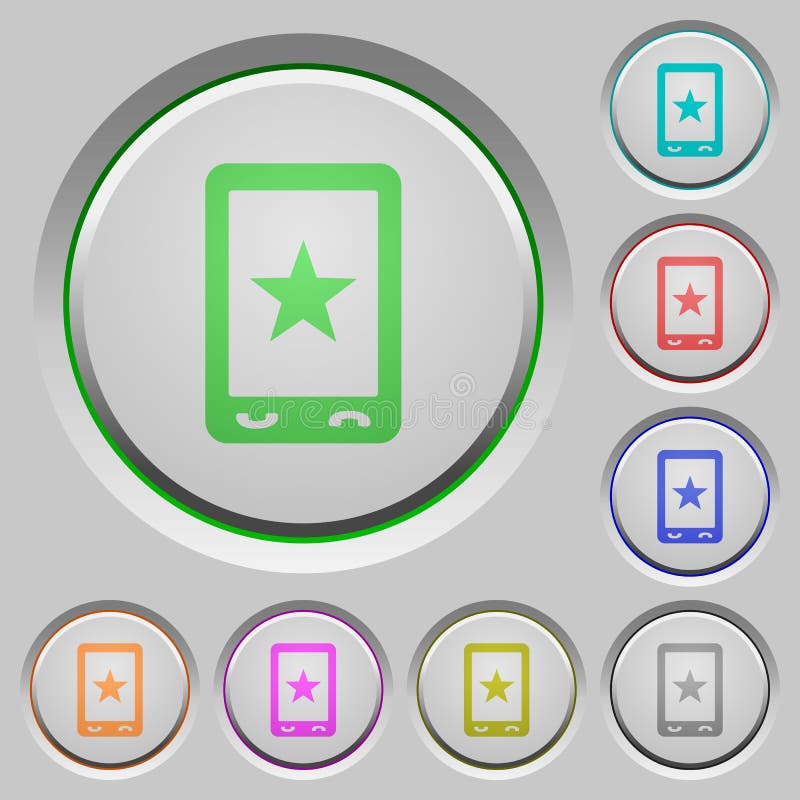 Mobile mark simple icons stock vector. Illustration of curved - 193537679