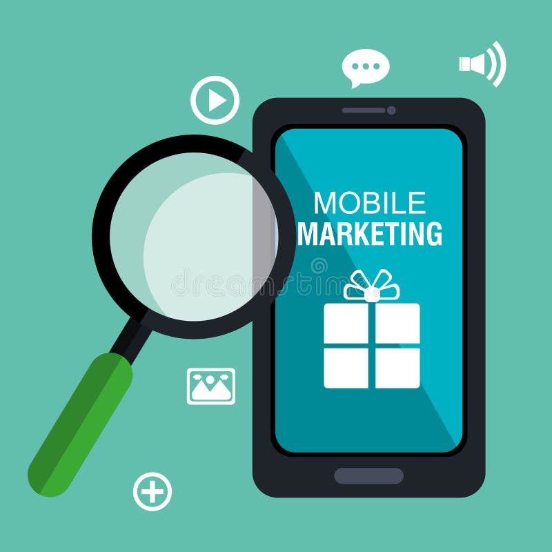 Mobile marketing stock vector. Illustration of global - 60767162