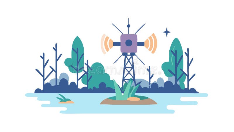 Mobile Mast Wireless Communication Network Tower Technology Vector ...